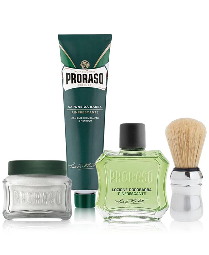 Proraso 4-Pc. Shave Essentials Set With Refresh Formula For All Skin ...