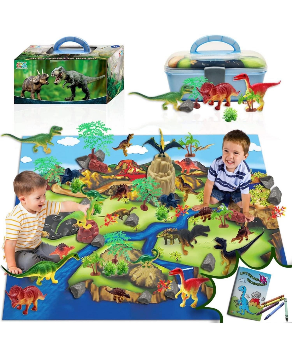 Click here for ToyVelt Dinosaur Play Set Dinosaur Toys Includes D... prices