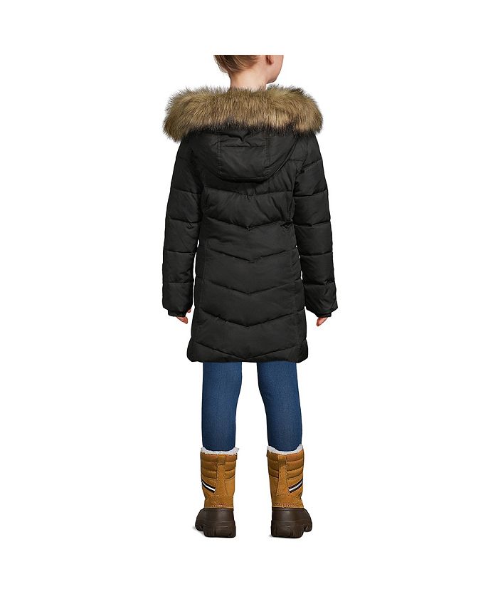 Lands' End Child Girls Winter Fleece Lined Down Alternative Thermo ...