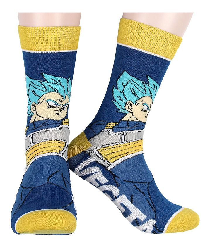 Dragon Ball Z Character Socks Goku Vegeta Frieza Piccolo 5 Pack Adult ...