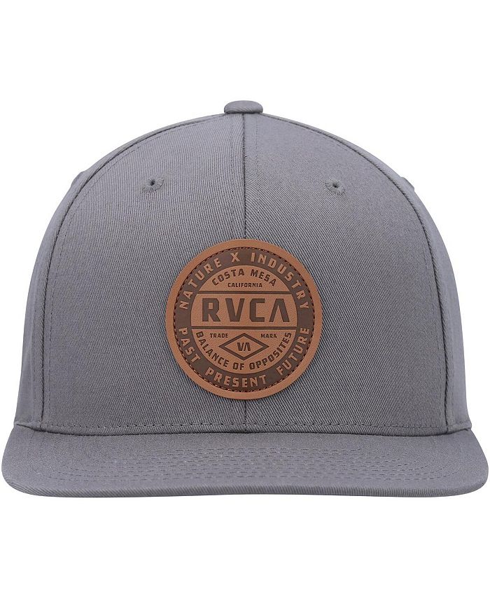 RVCA Men's Gray Standard Issue Snapback Hat - Macy's