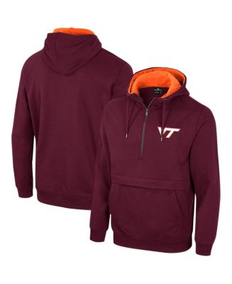 Men's Colosseum Maroon Virginia Tech Hokies Half-Zip Hoodie - Macy's