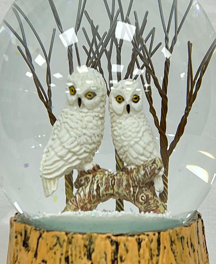 Ashfield & Harkness Snowy Owls Snow Globe - Macy's