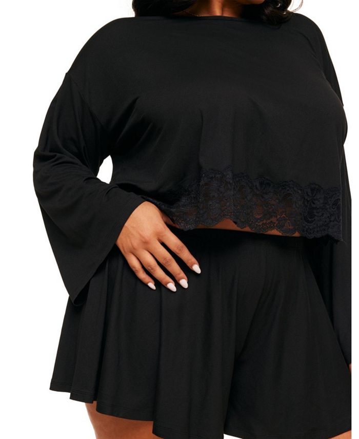 Adore Me Plus Size Ande Knit Pajama Set - Macy's