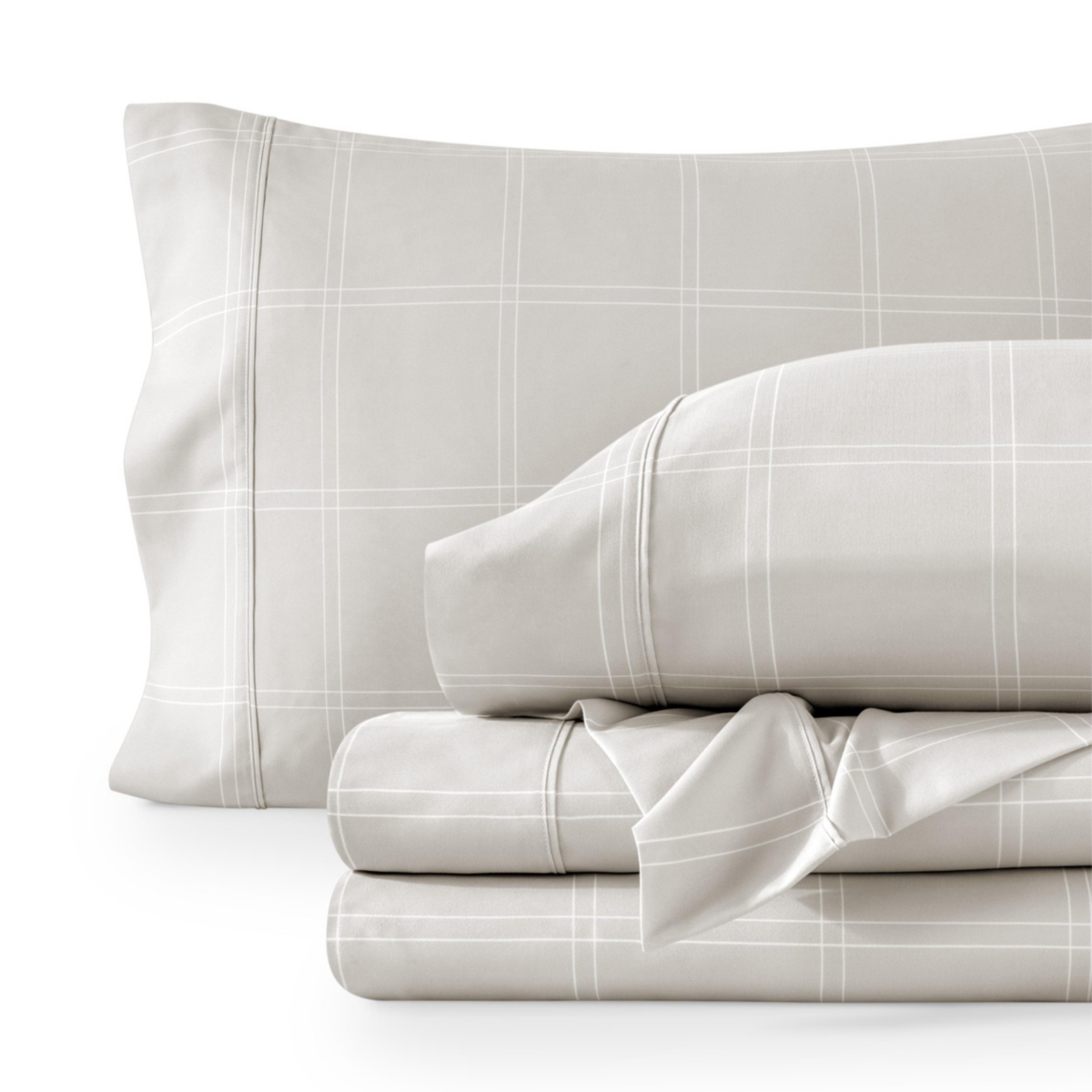 Click here for Bare Home Ultra-Soft Double Brushed Print Split Ki... prices