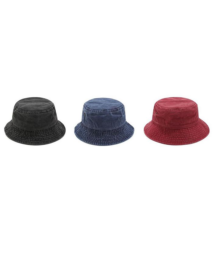 Haute Edition Unisex Washed Canvas Solid Color Bucket Hat - Macy's