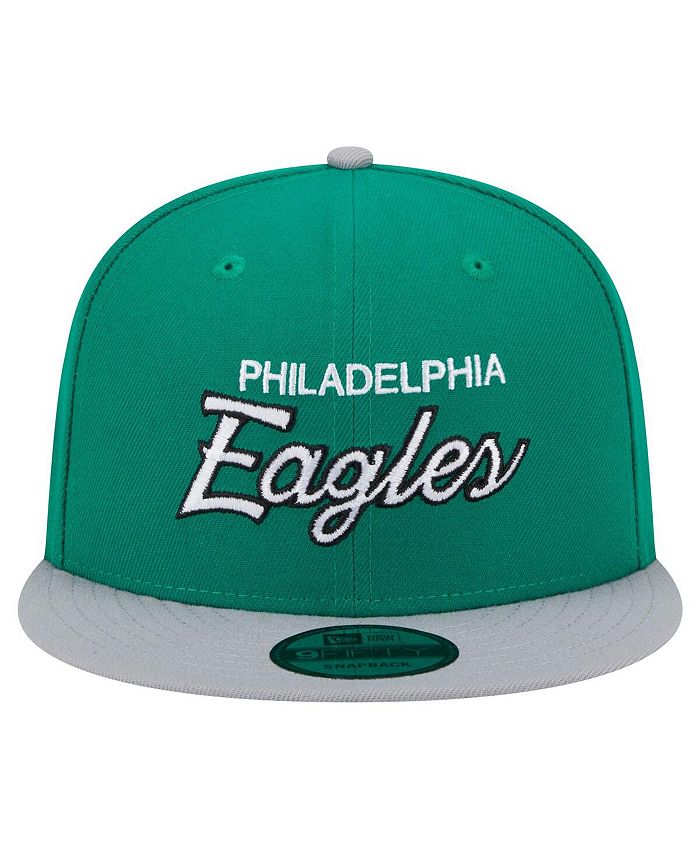 New Era Men's Kelly Green, Silver Distressed Philadelphia Eagles ...