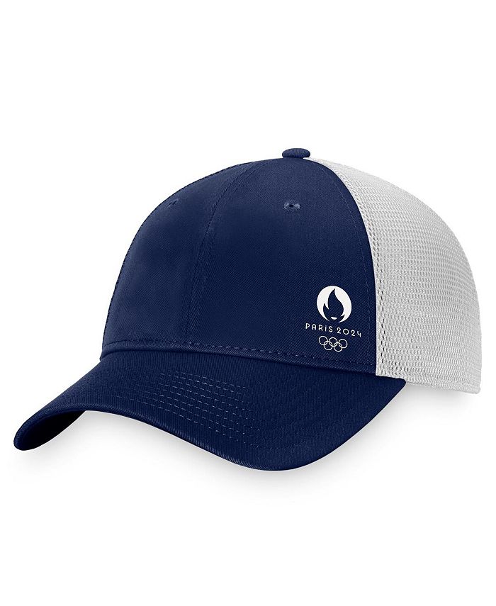 Fanatics Men's Navy Paris 2024 Summer Olympics Trucker Adjustable Hat ...
