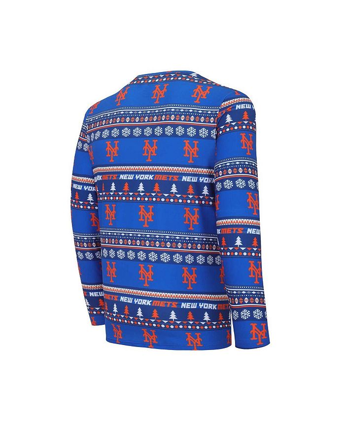 Concepts Sport Men's Royal New York Mets Knit Ugly Sweater Long Sleeve ...