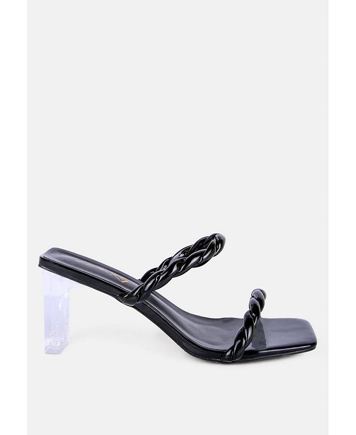 London Rag Inamorata Twisted Strap Mid Heel Sandals - Macy's