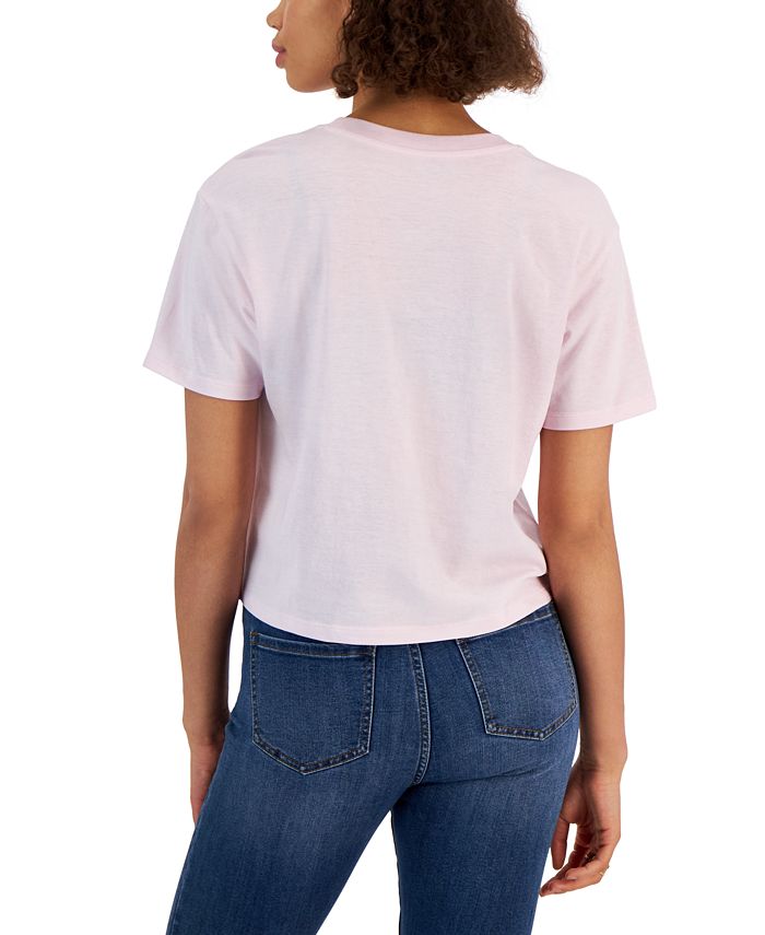 Rebellious One Juniors' Magic Floral Graphic Crewneck Tee - Macy's