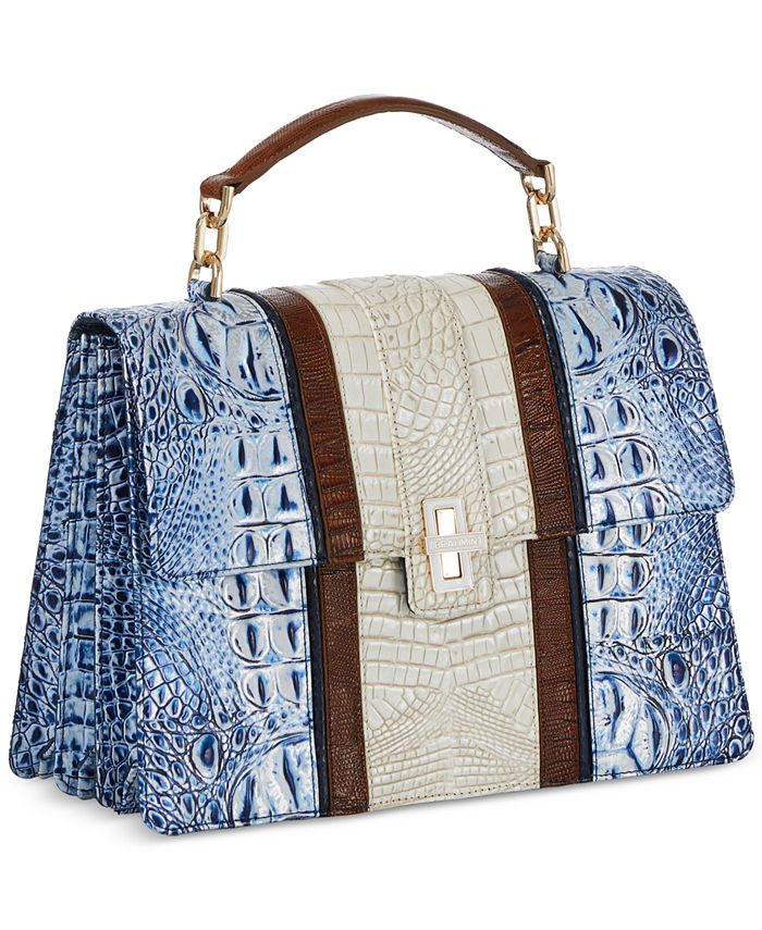 Brahmin Hallie Leather Satchel - Macy's