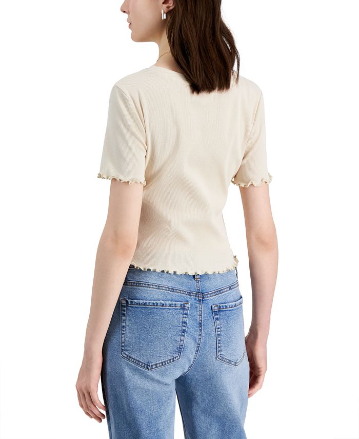 Grayson Threads, The Label Juniors' Rose Crewneck Baby Tee - Macy's