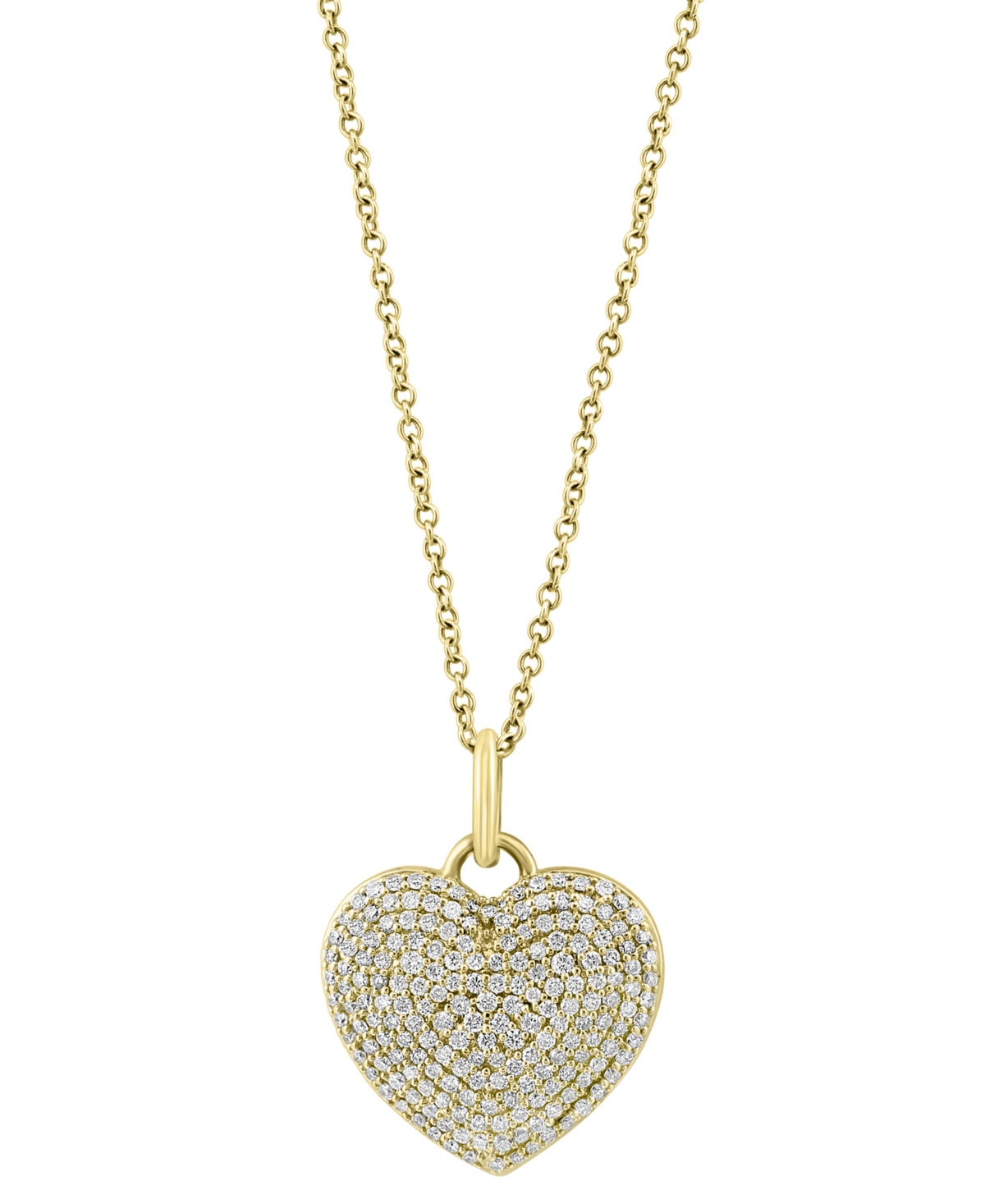 Click here for Effy Diamond Pave Heart 18 Pendant Necklace (5/8 c... prices