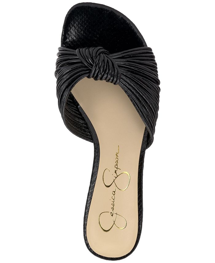 Jessica Simpson Women's Dydra Knotted Strappy Flat Sandals - Macy's