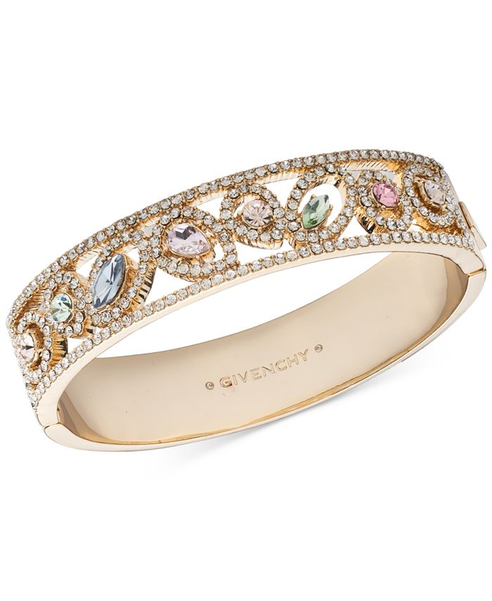 Givenchy Mixed Crystal Openwork Bangle Bracelet - Macy's