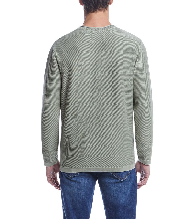 Weatherproof Vintage Men's Twill Stonewash Crewneck Sweater - Macy's