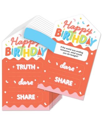 Party Time - Party Game Pickle Cards - Truth, Dare, Share Pull Tabs ...