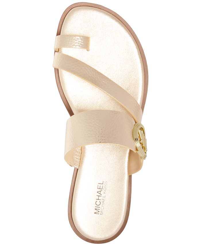 Michael Kors MMK Vera Slip-On Toe-Ring Slide Sandals - Macy's
