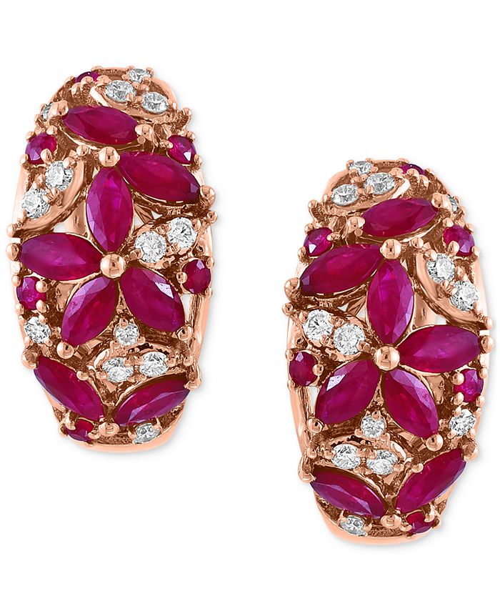 EFFY Collection EFFY® Ruby (1-5/8 ct. t.w.) & Diamond (1/4 ct. t.w ...