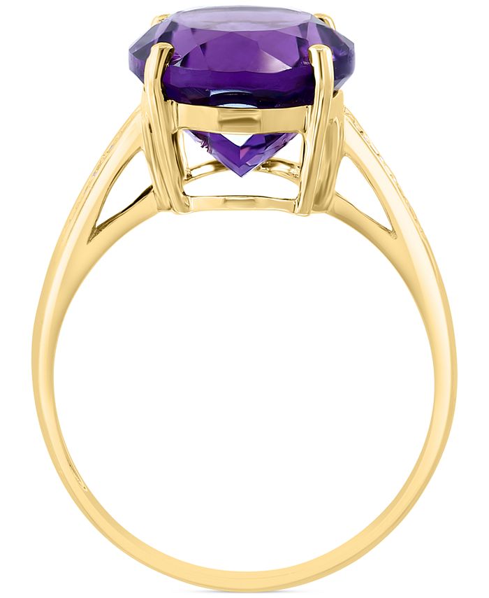 EFFY Collection EFFY® Amethyst (4-1/6 ct. t.w.) & Diamond (1/20 ct. t.w ...