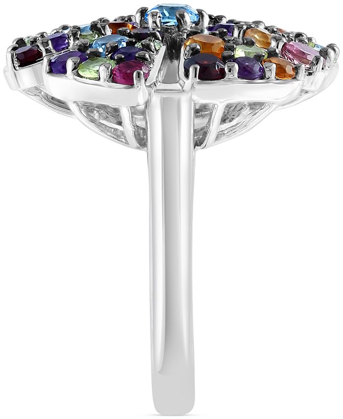 EFFY Collection EFFY® Multi-Gemstone Flower Ring (3 ct. t.w.) in ...