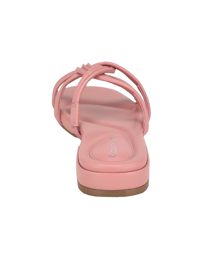 Calvin Klein Women's Tianela Flat Slide Sandals - Macy's
