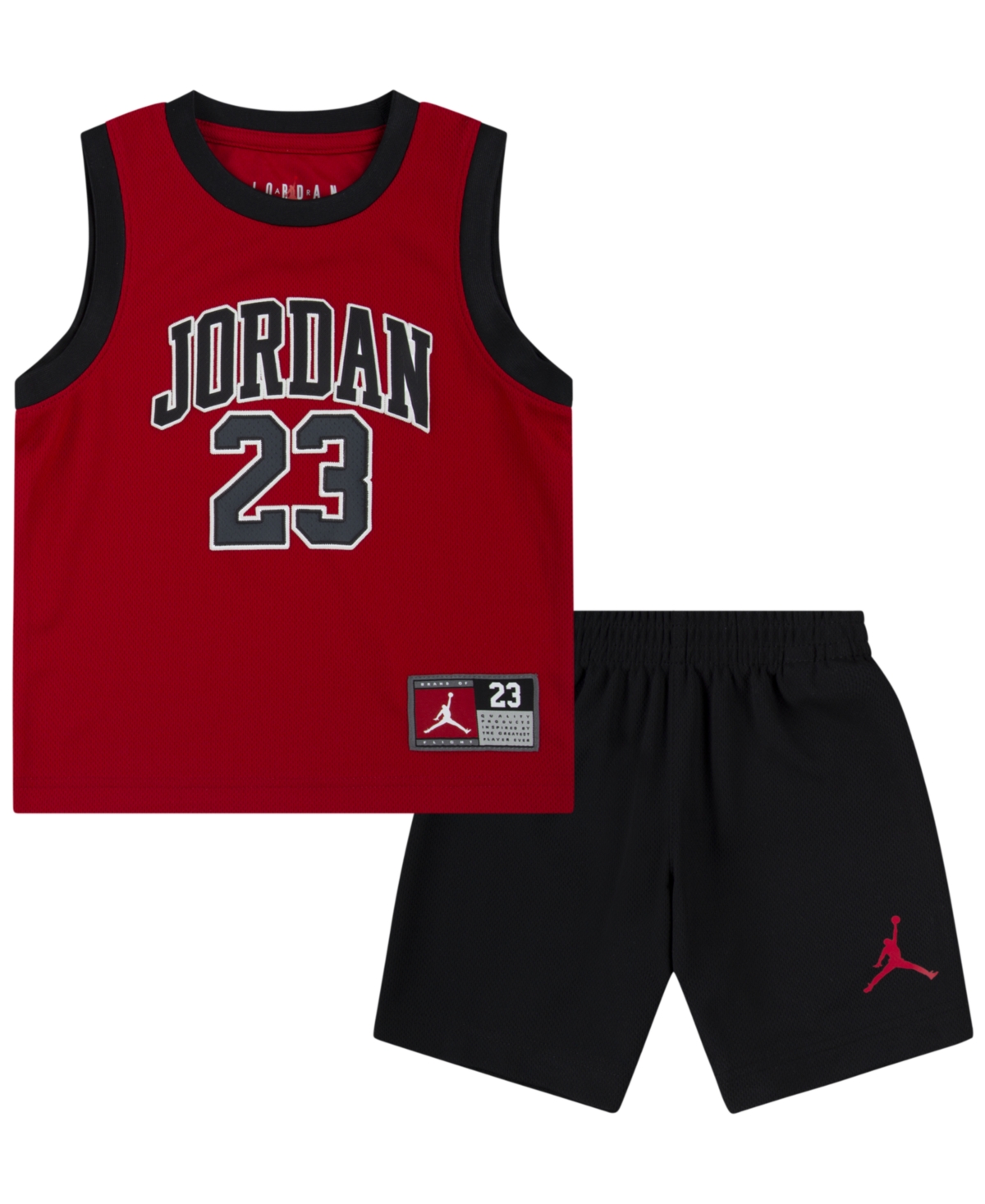 Click here for Jordan Toddler Boys 23 Jersey 2-Piece Set - Black prices