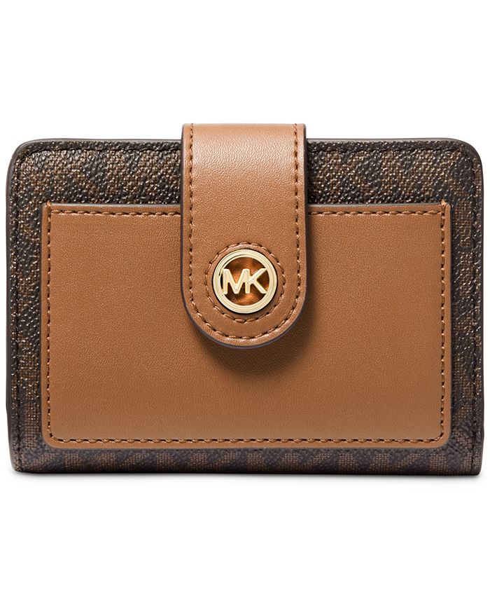 Michael Kors Charm Small Tab Compact Pocket Wallet - Macy's