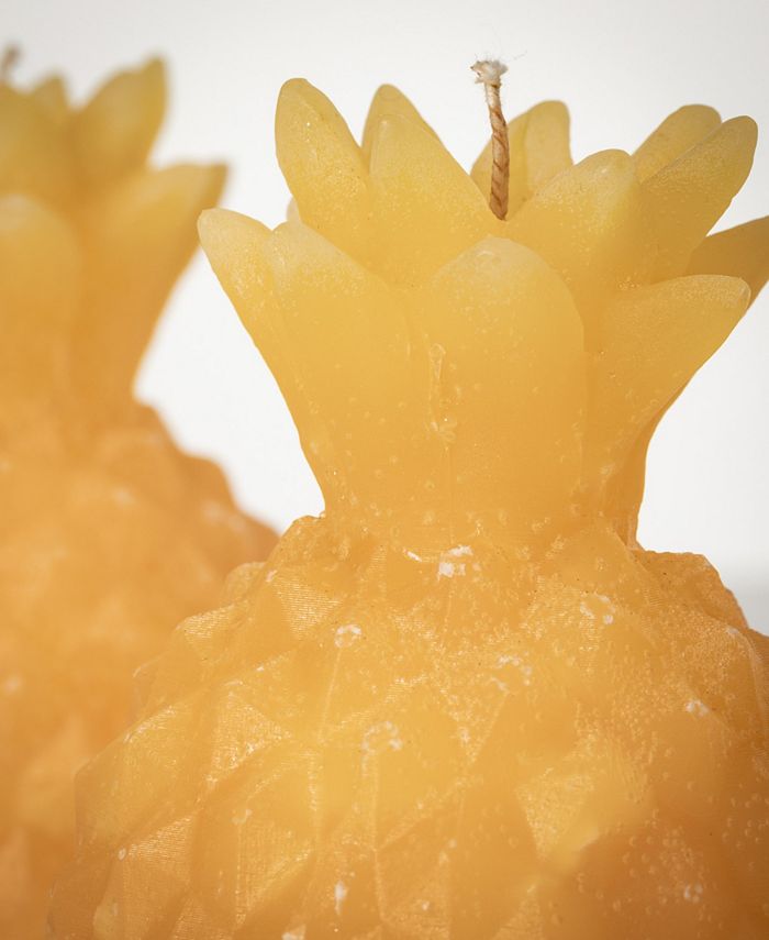 Vance Kitira 5" Pineapple Candle, Set of 2 - Macy's