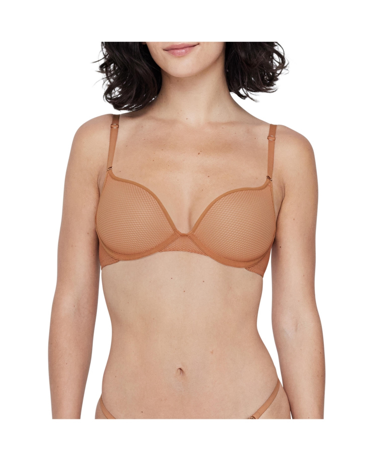 Click here for Womens Mischief Push-up Bra - Gleam/terracotta prices