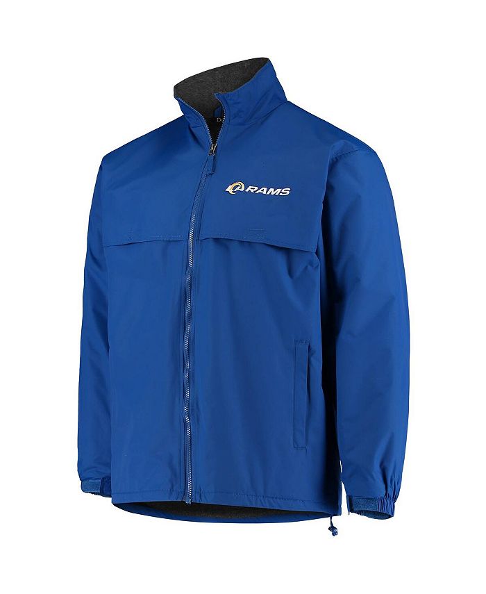 Dunbrooke Men's Royal Los Angeles Rams Triumph Fleece Full-Zip Jacket ...