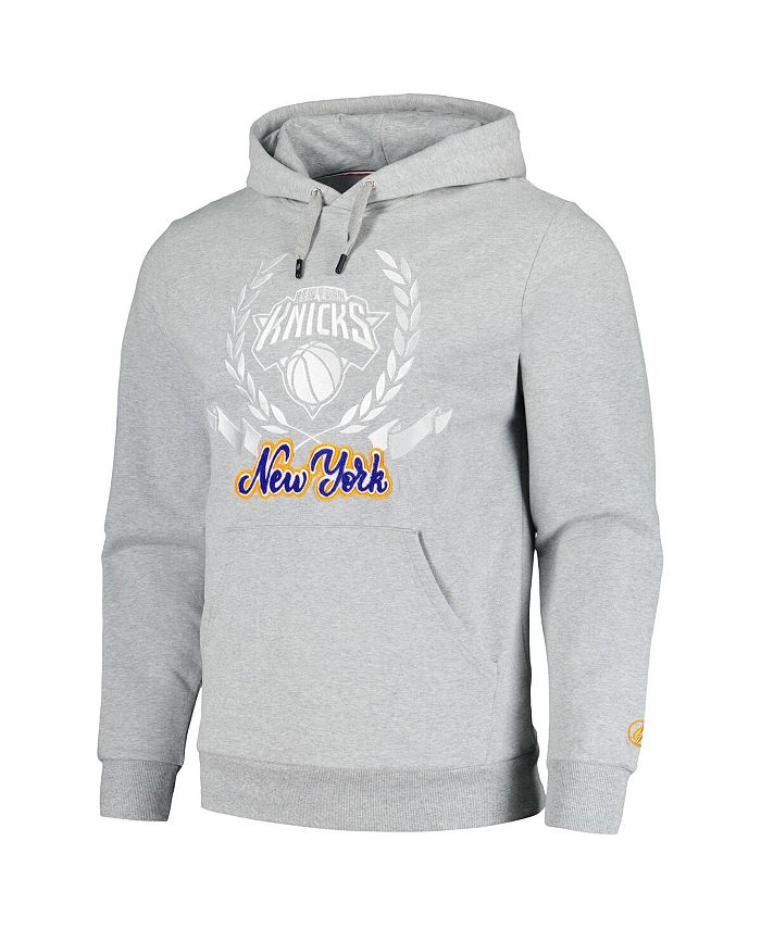 FISLL Men's and Women's Heather Gray New York Knicks Heritage Crest ...