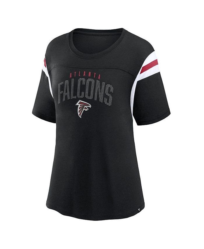 Fanatics Women's Black Atlanta Falcons Classic Rhinestone T-shirt - Macy's