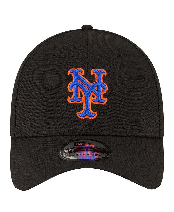 New Era Men's Black New York Mets Alternate Team Classic 39THIRTY Flex ...