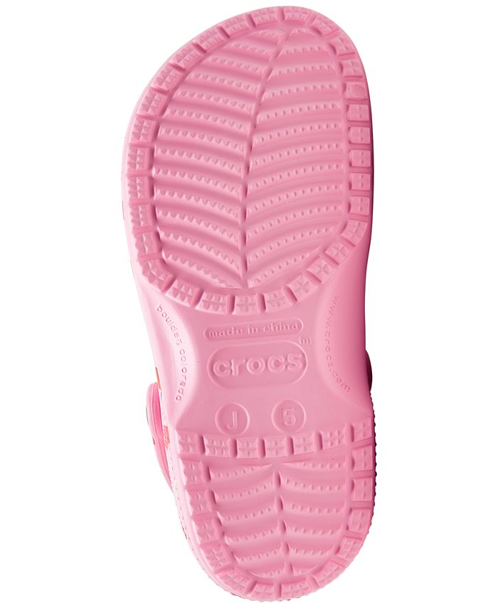 Crocs Big Girls Classic Valentine's Day Clog Sandals from Finish Line ...