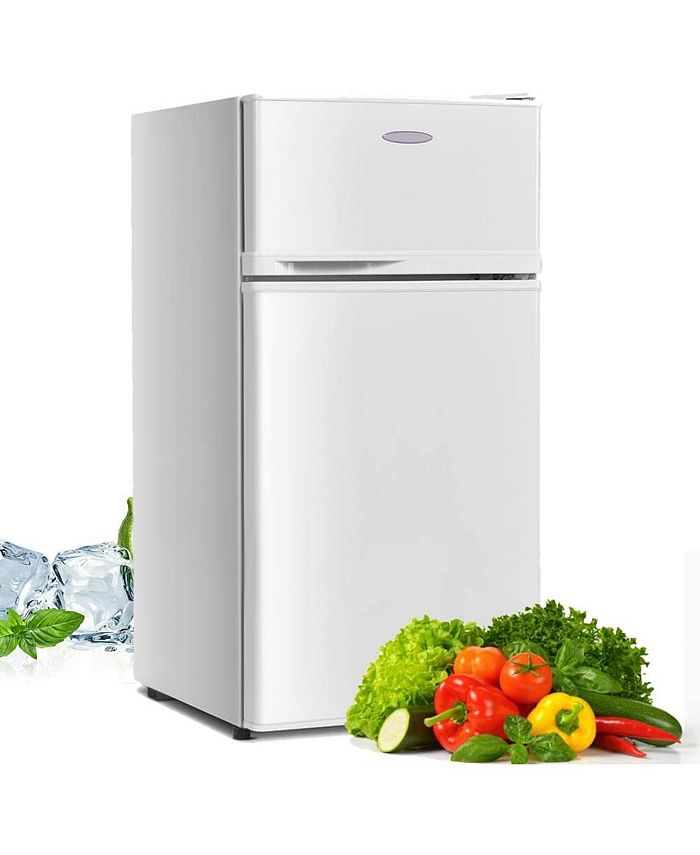 Slickblue 2 Doors Cold-rolled Sheet Compact Refrigerator - Macy's