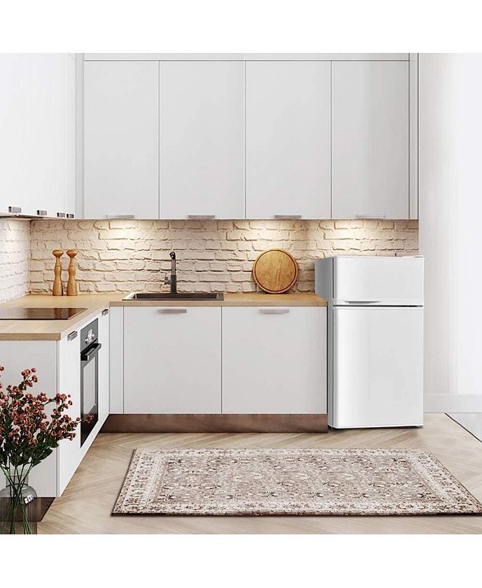 Slickblue 2 Doors Cold-rolled Sheet Compact Refrigerator - Macy's