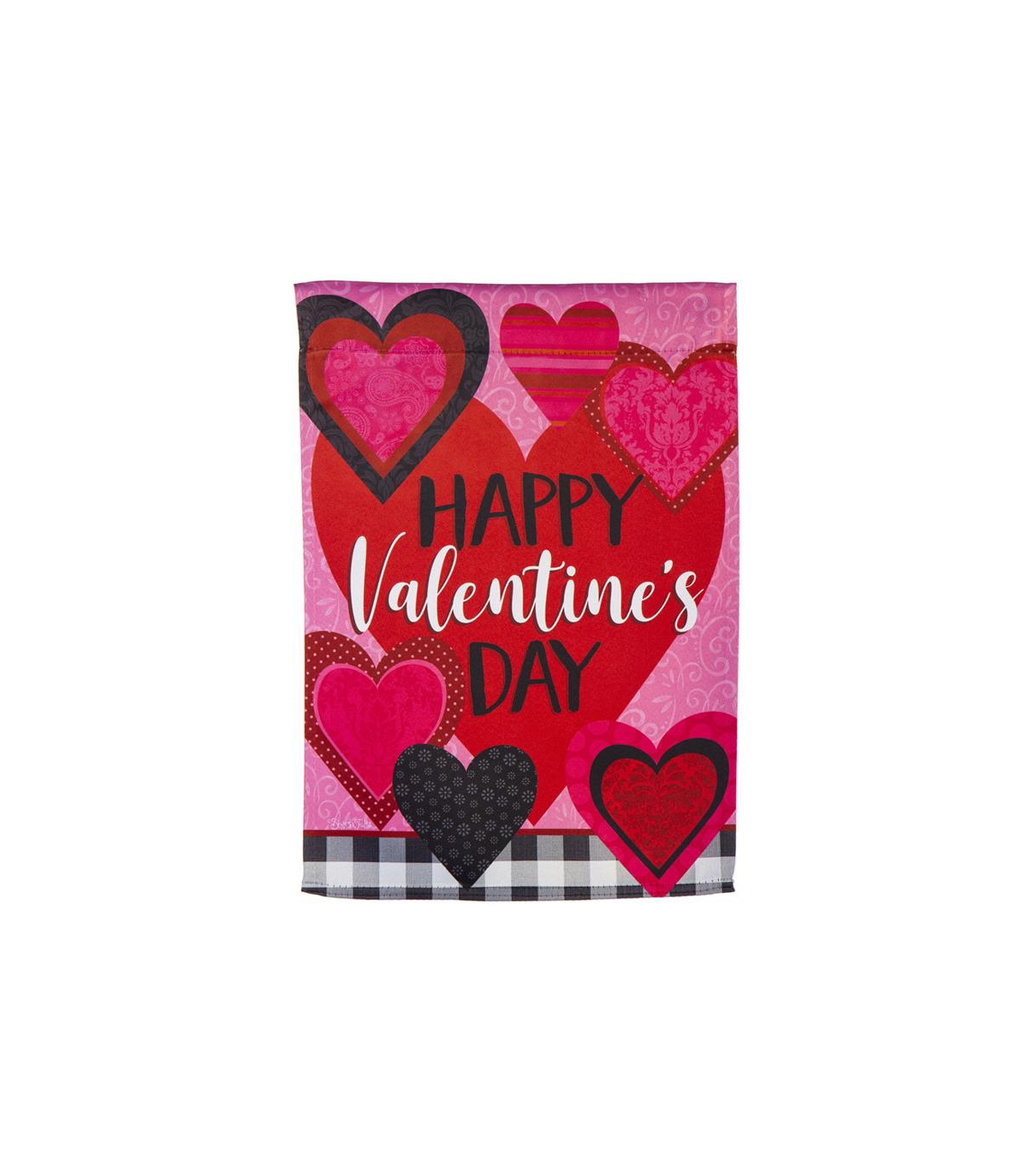 Click here for Evergreen Patterned Valentine Hearts Garden Suede... prices