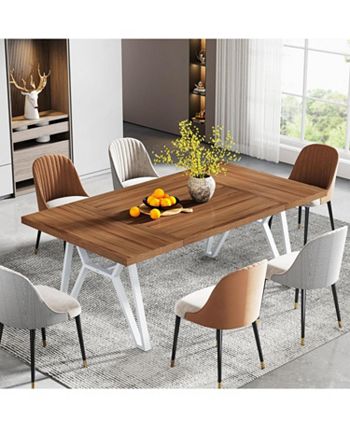 Tribesigns Tribe signs Large Dining Table for 6-8 People, 70-inch ...