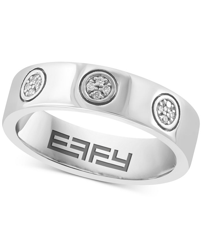 EFFY Collection EFFY® Diamond Mini Cluster Band (1/20 ct. t.w.) in ...