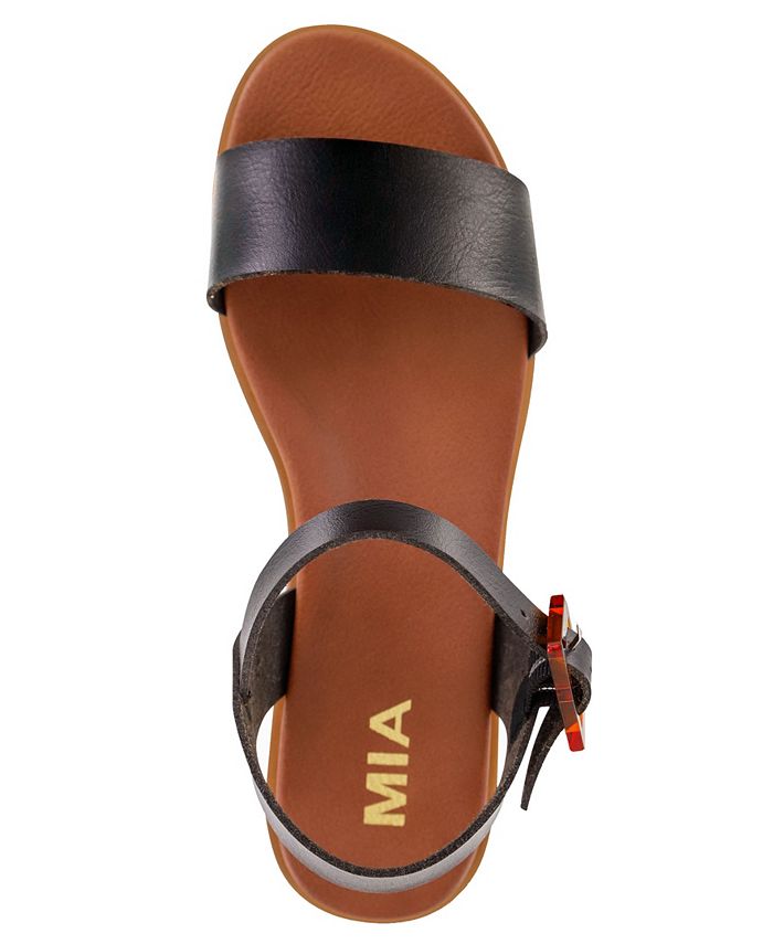 MIA Women's Peyton Round Toe Flat Sandals - Macy's