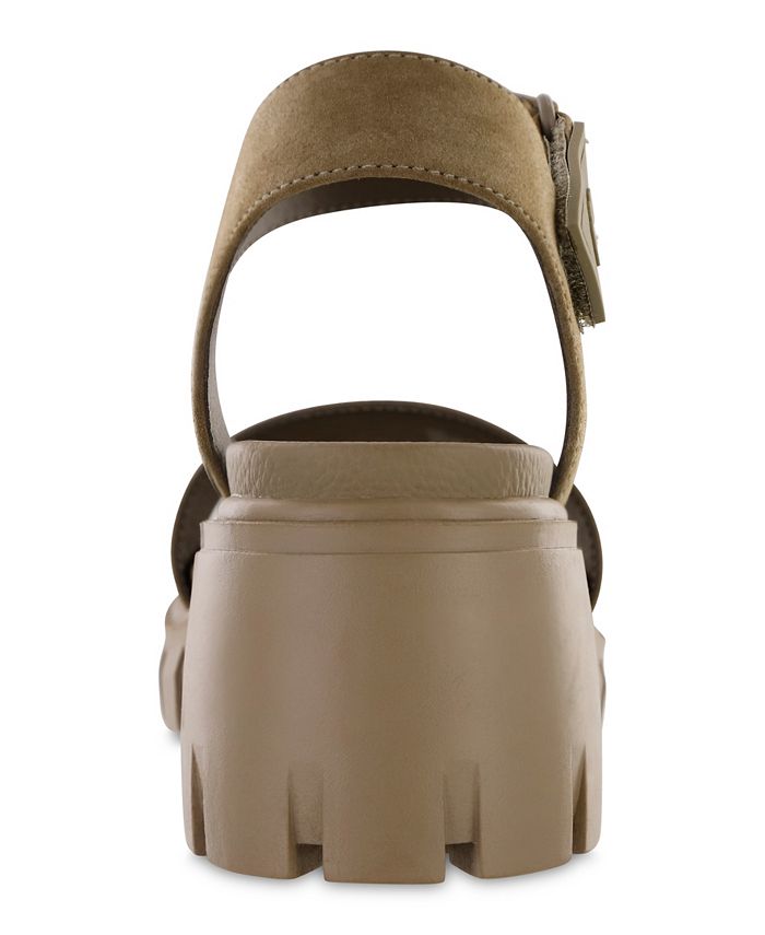 MIA Women's Skyler Heeled Lug Sole Sandals - Macy's