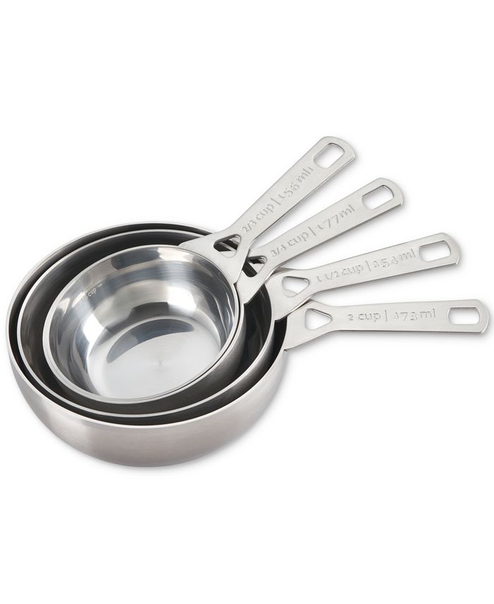 Le Creuset Stainless Steel Batch Measuring Cups, Set of 4 - Macy's