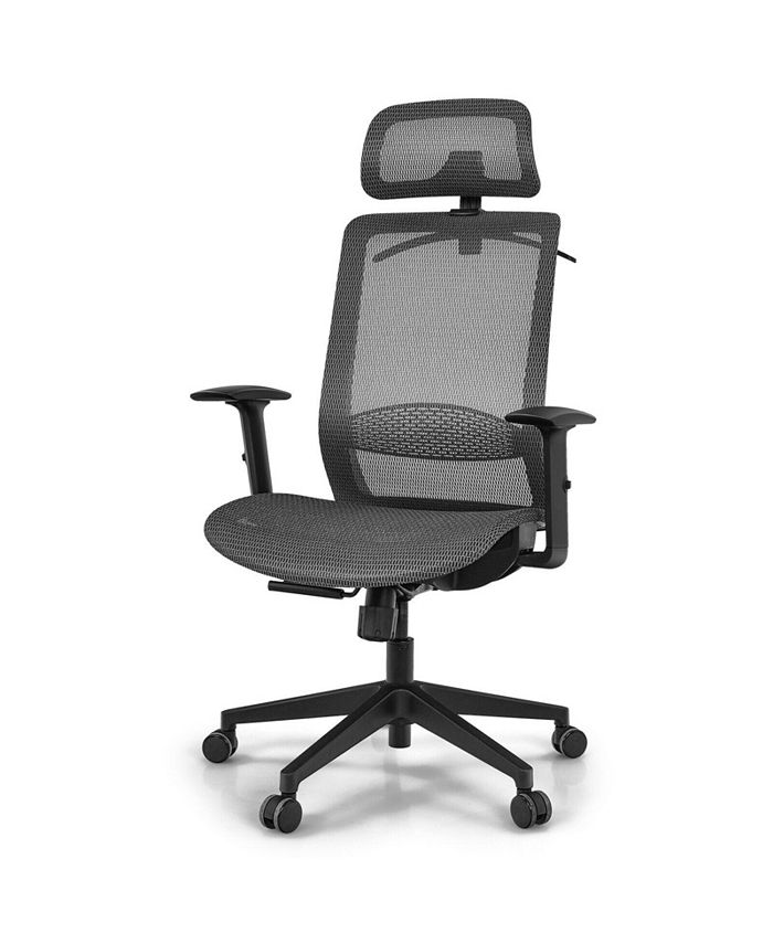 Slickblue Height Adjustable Ergonomic High Back Mesh Office Chair with ...