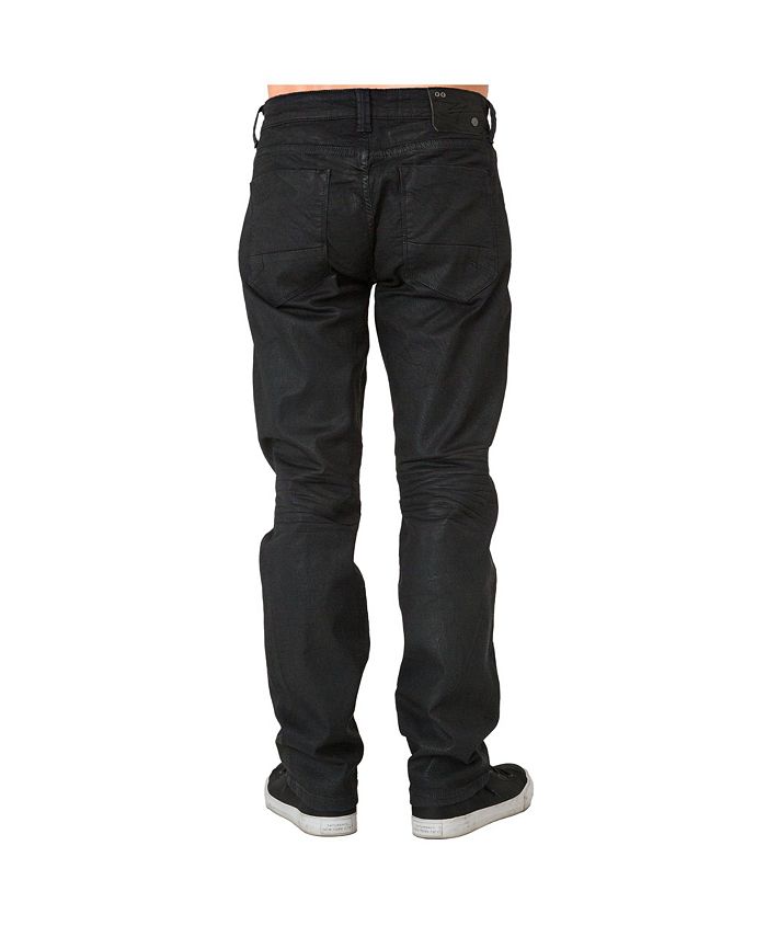 Level 7 Men's Relaxed Straight Premium Denim Jeans Black Coated - Macy's