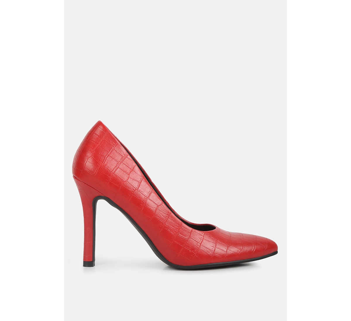 Click here for Women mellen croc faux leather formal pumps - Red prices