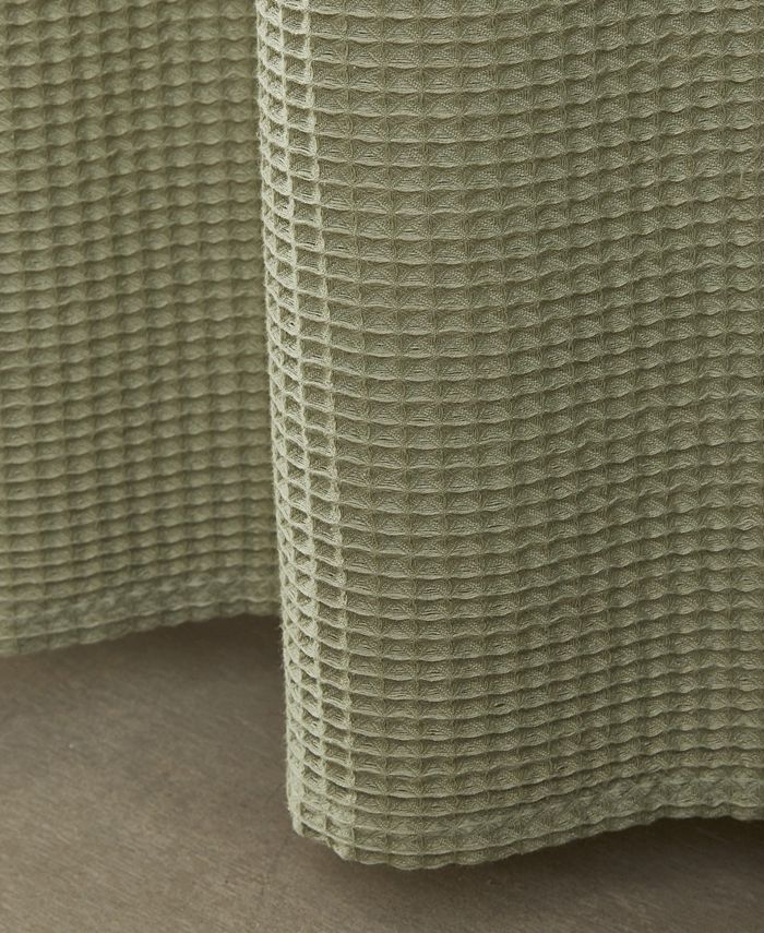 Calvin Klein Waffle Solid Textured Shower Curtain, 70" x 72" - Macy's