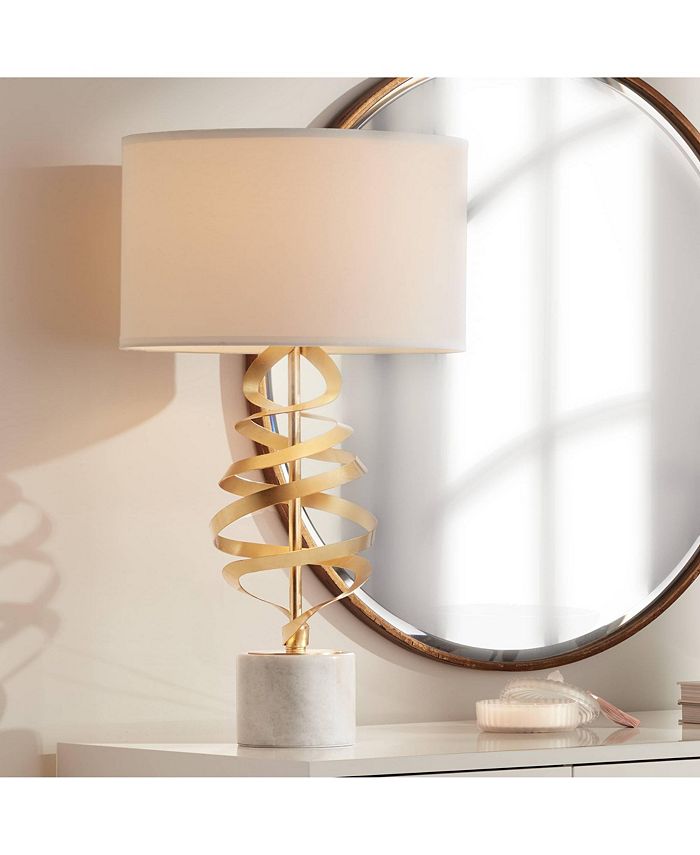 Possini Euro Design Helix Modern Luxury Table Lamp 30" Tall Sculptural ...
