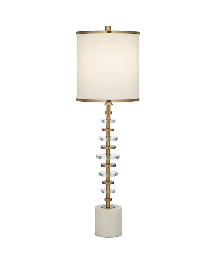 Possini Euro Design Sarah Modern Luxe Table Lamp 34 1/2" Tall Gold ...